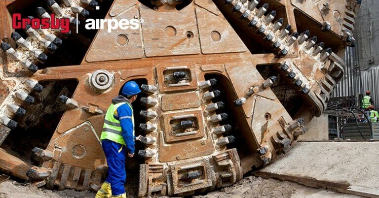 How tunnels are built: handling tunnel segments | Crosby Airpes