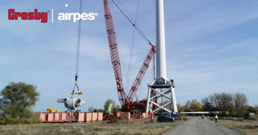 How to install a wind turbine - Airpes lifting solutions