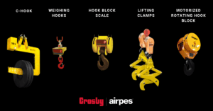 Types of crane hooks for lifting - Crosby Airpes